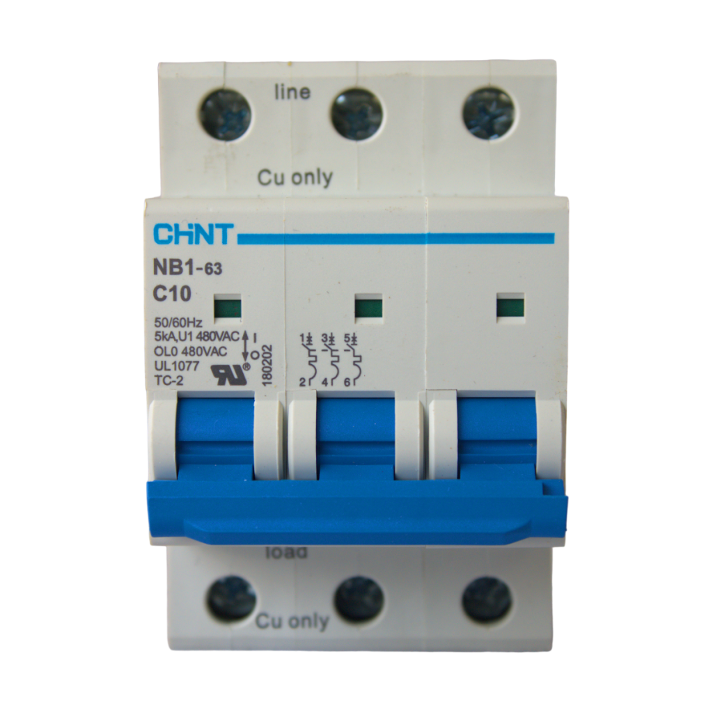 BREAKER TERMOMAGNETICO 3P 10A CHINT - Hyper Eléctricos